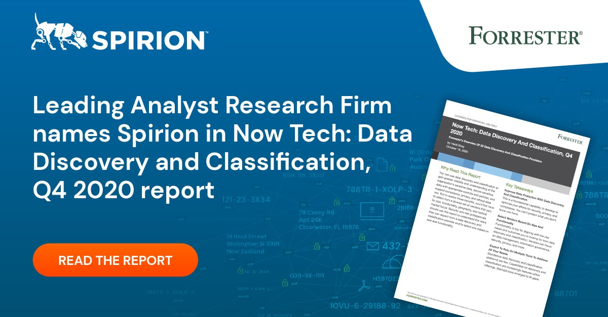 The Analyst View: Key takeaways from Forrester's Now Tech: Data Discovery and Classification ...
